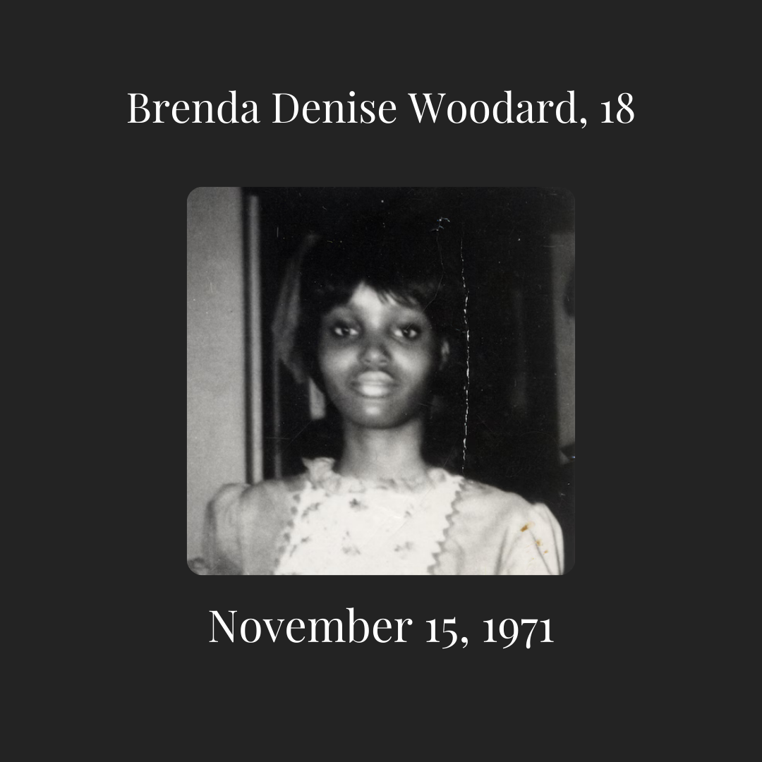 Brenda Denise Woodard – November 15, 1971 – age 18 – She Didn’t Come Home